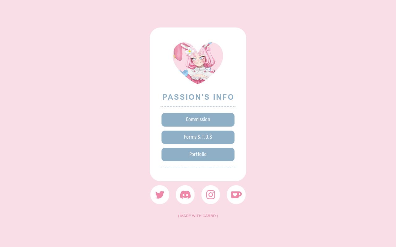 Passion comms info